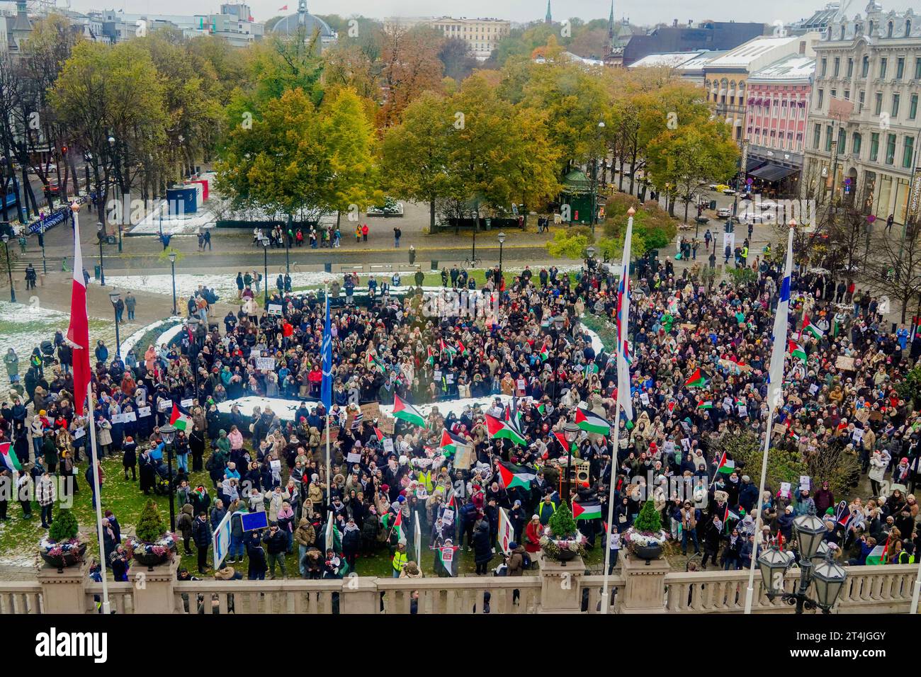Oslo 20231031.Demonstration outside of the Norwegian Parlament in ...