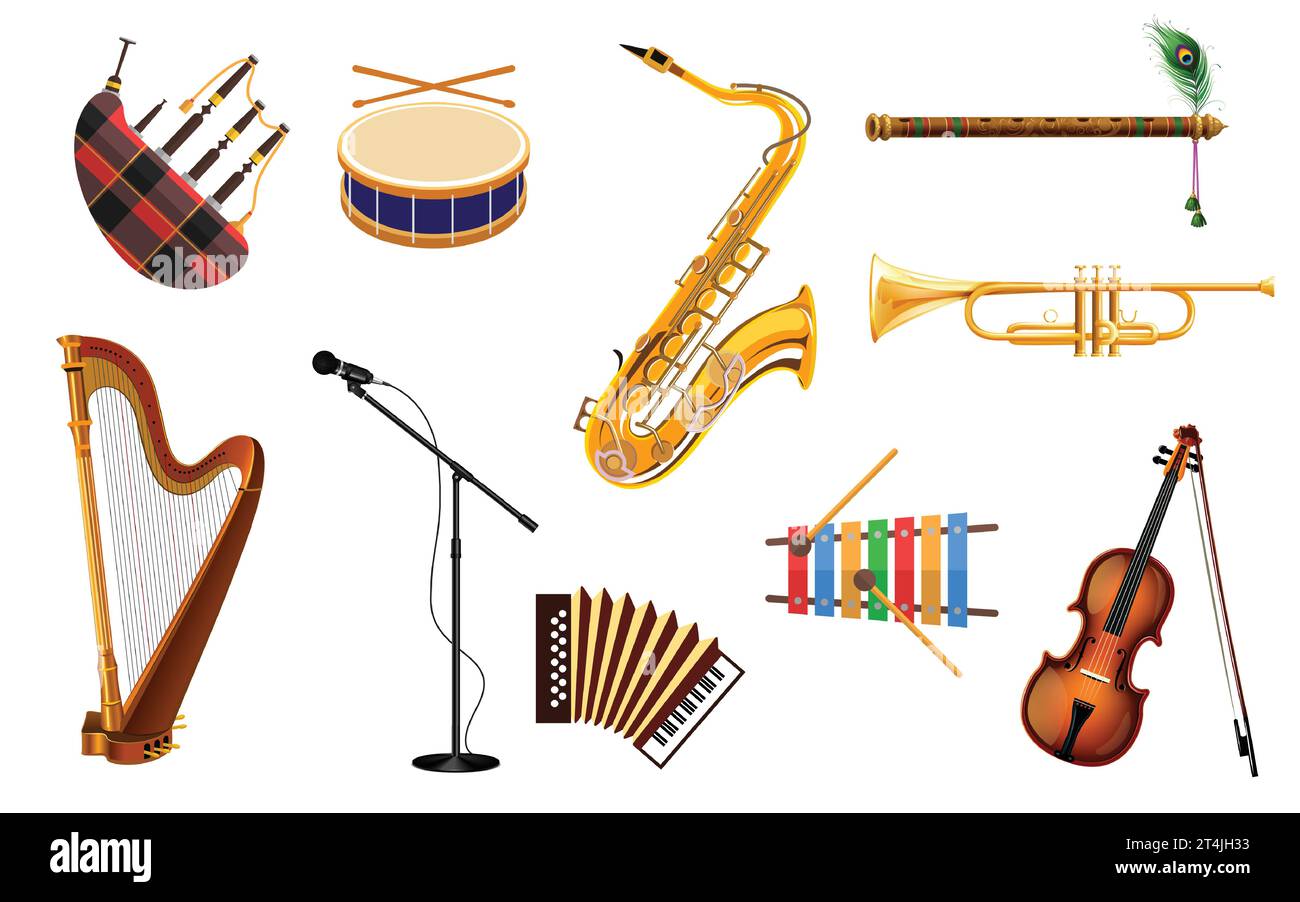 Bagpipe drum Stock Vector Images - Alamy