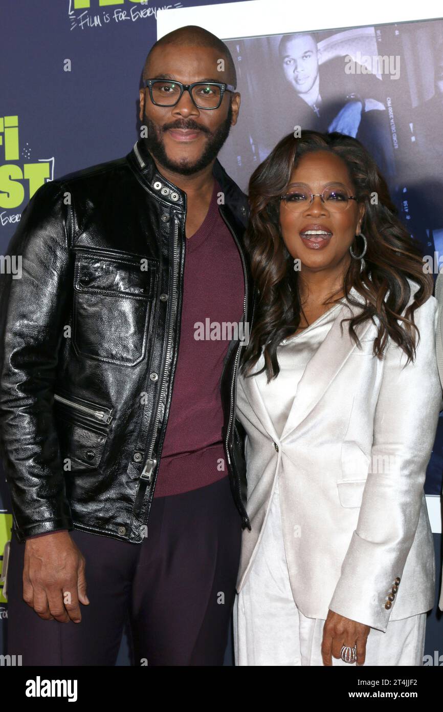 LOS ANGELES - OCT 27: Tyler Perry, Oprah Winfrey at the 2023 AFI Fest ...
