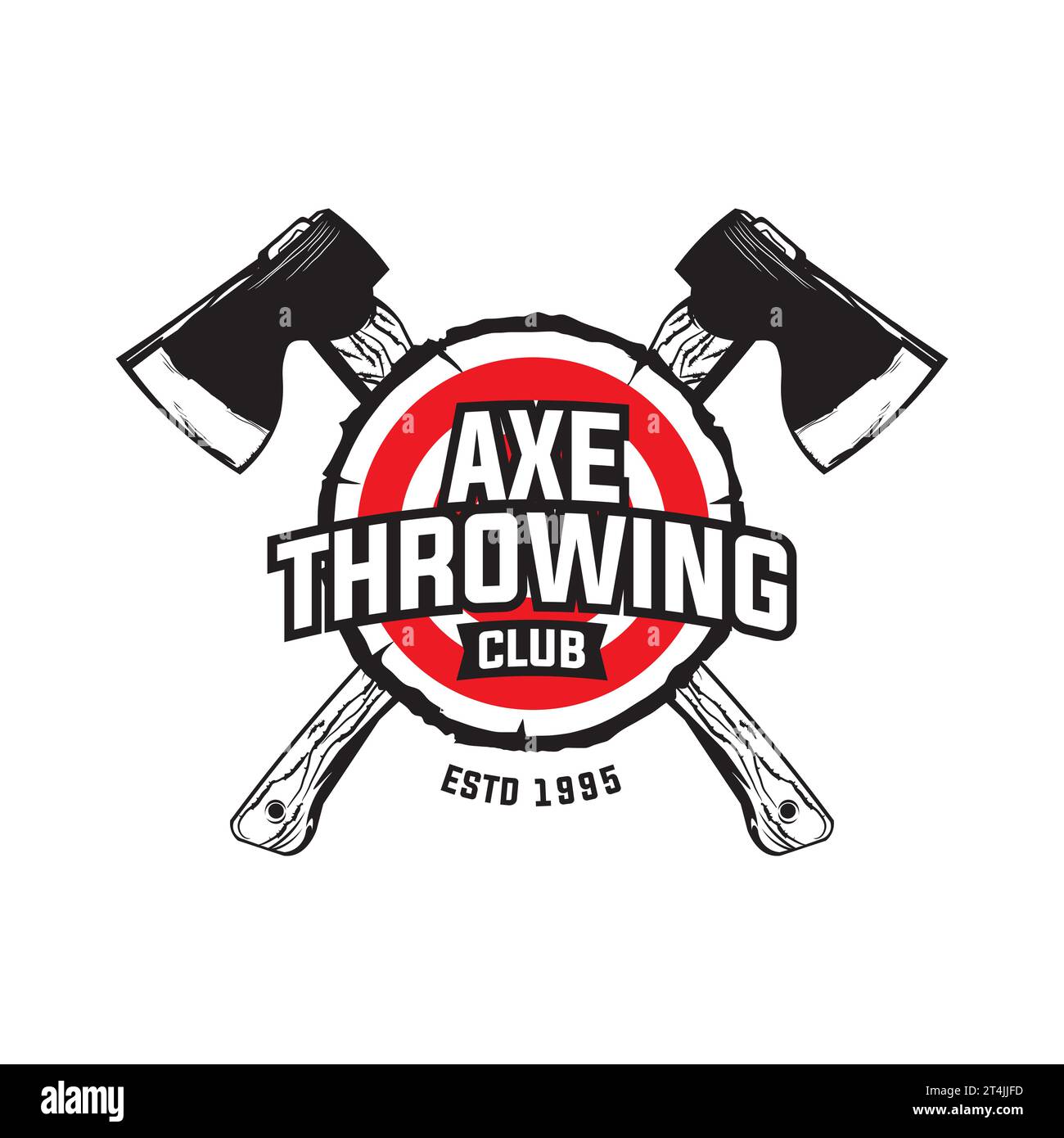 Axe throwing target Stock Vector Images - Alamy