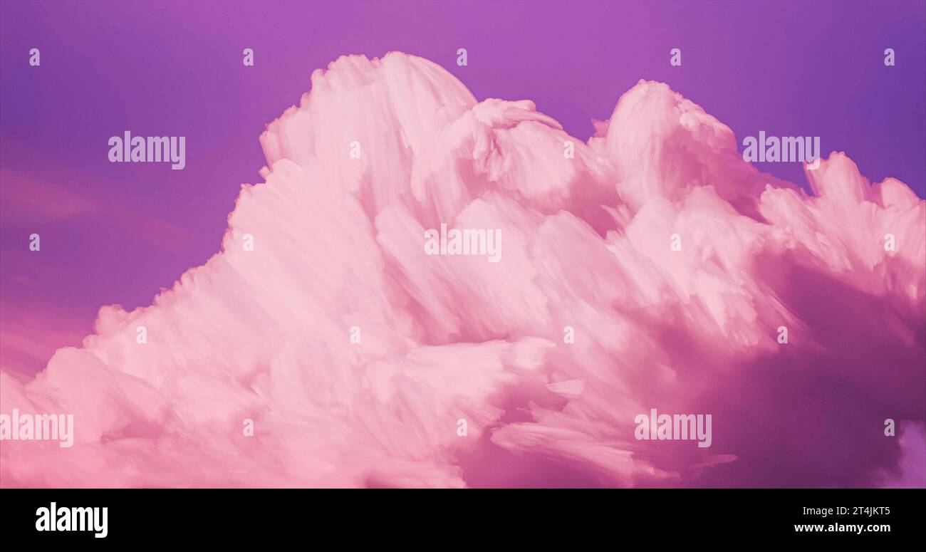 Unusual Abstract Toned Sky Background. Amazing Colorful Clouds Trails ...