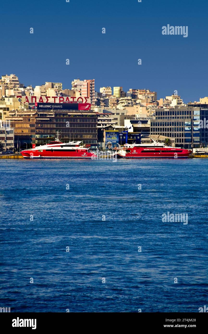 Cruise Ships in Port of Athens, Greece Stock Photo - Alamy