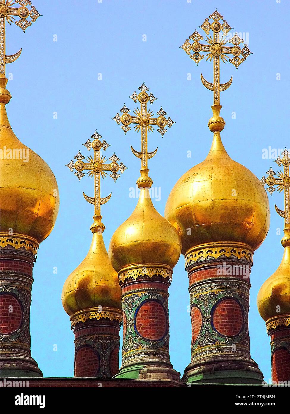 Kremlin Crosses in Moscow, Russia Stock Photo - Alamy