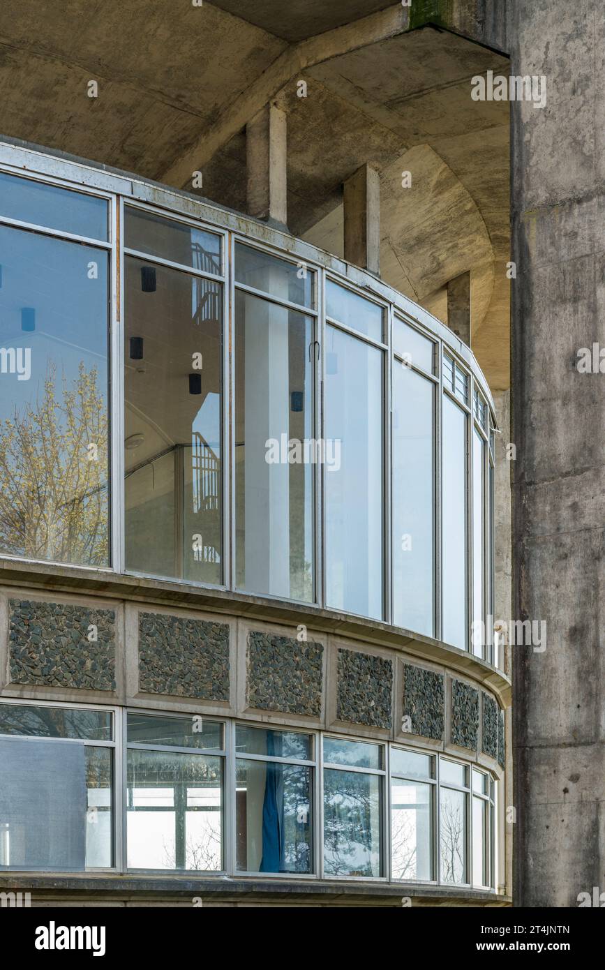 Theatr Ardudwy, Harlech, Wales, UK. A superb Brutalist building ...