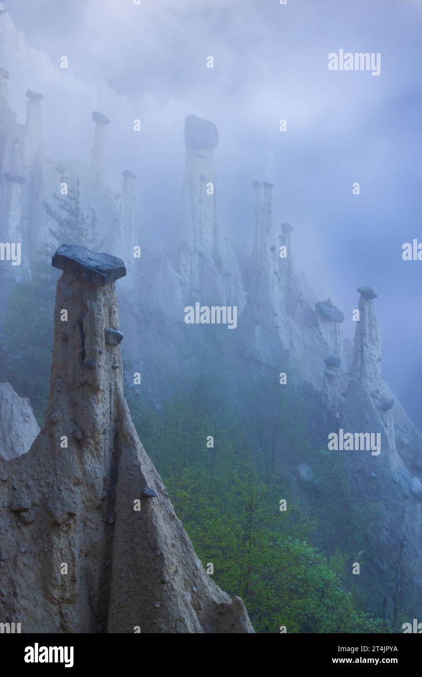 Earth pyramids of Platten (Erdpyramiden - Piramidi di Plata) near ...