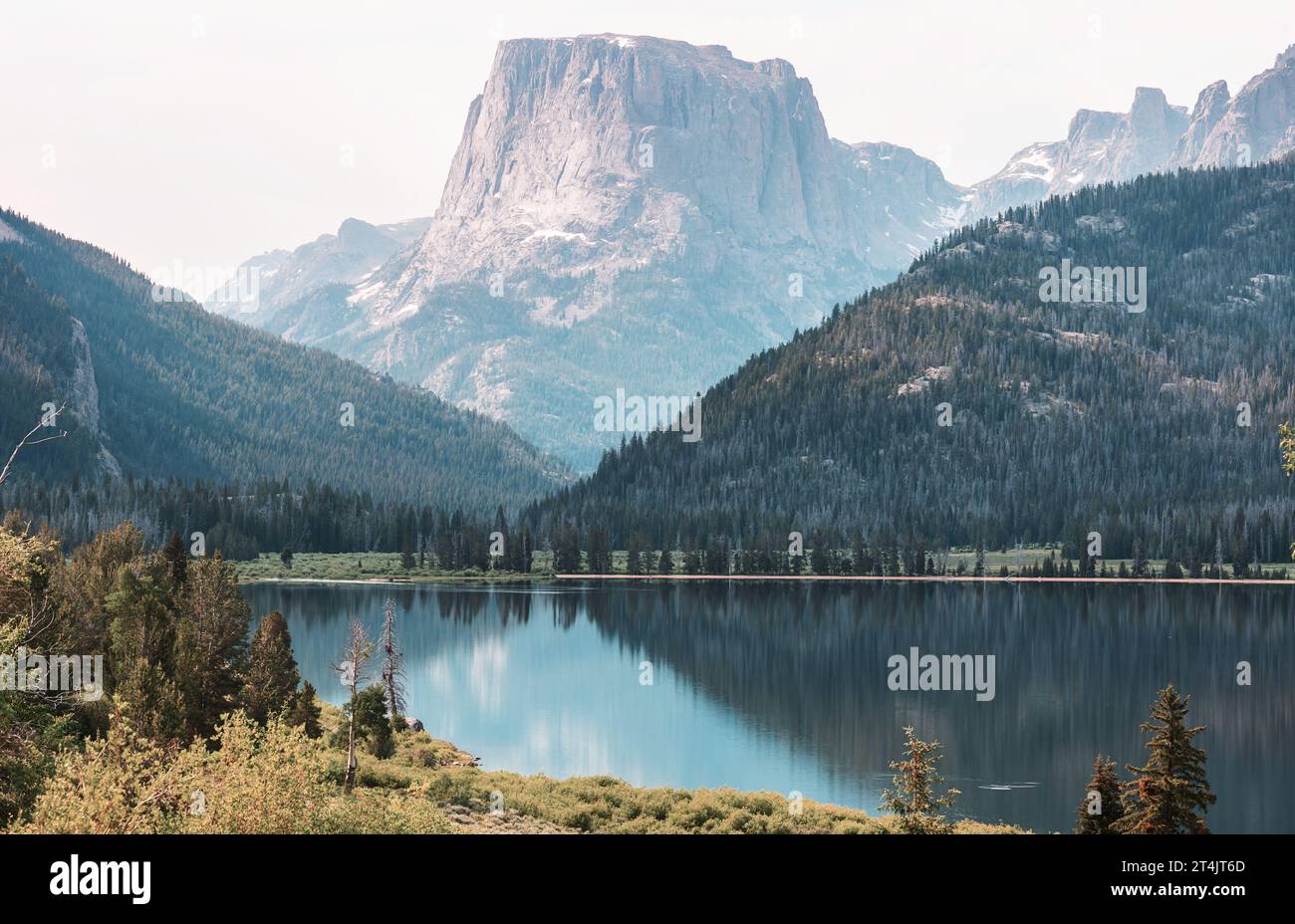 Beautiful mountain landscapes in Wind River Range in Wyoming, USA ...