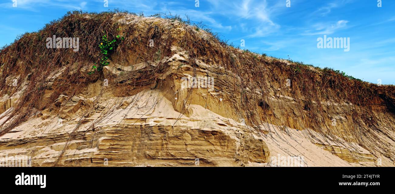 Beach sand mound Stock Photo - Alamy