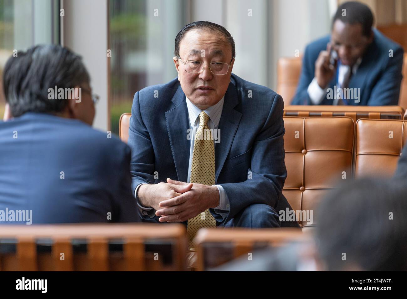 Ambassador and Permanent Representative of China seen at UN ...