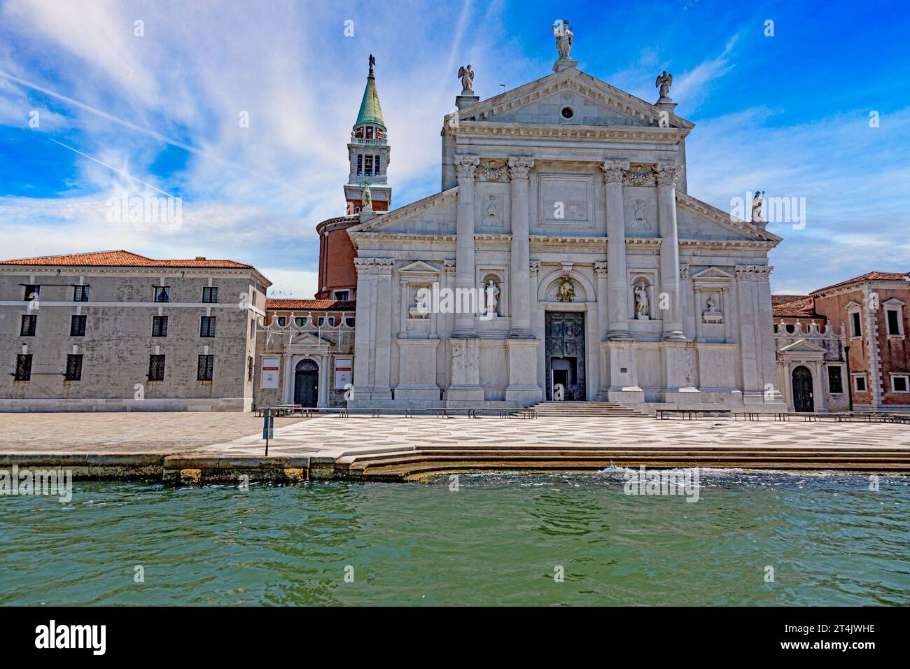 View on Chiesa di San Giorgio Maggiore on San Giorgio island in the ...