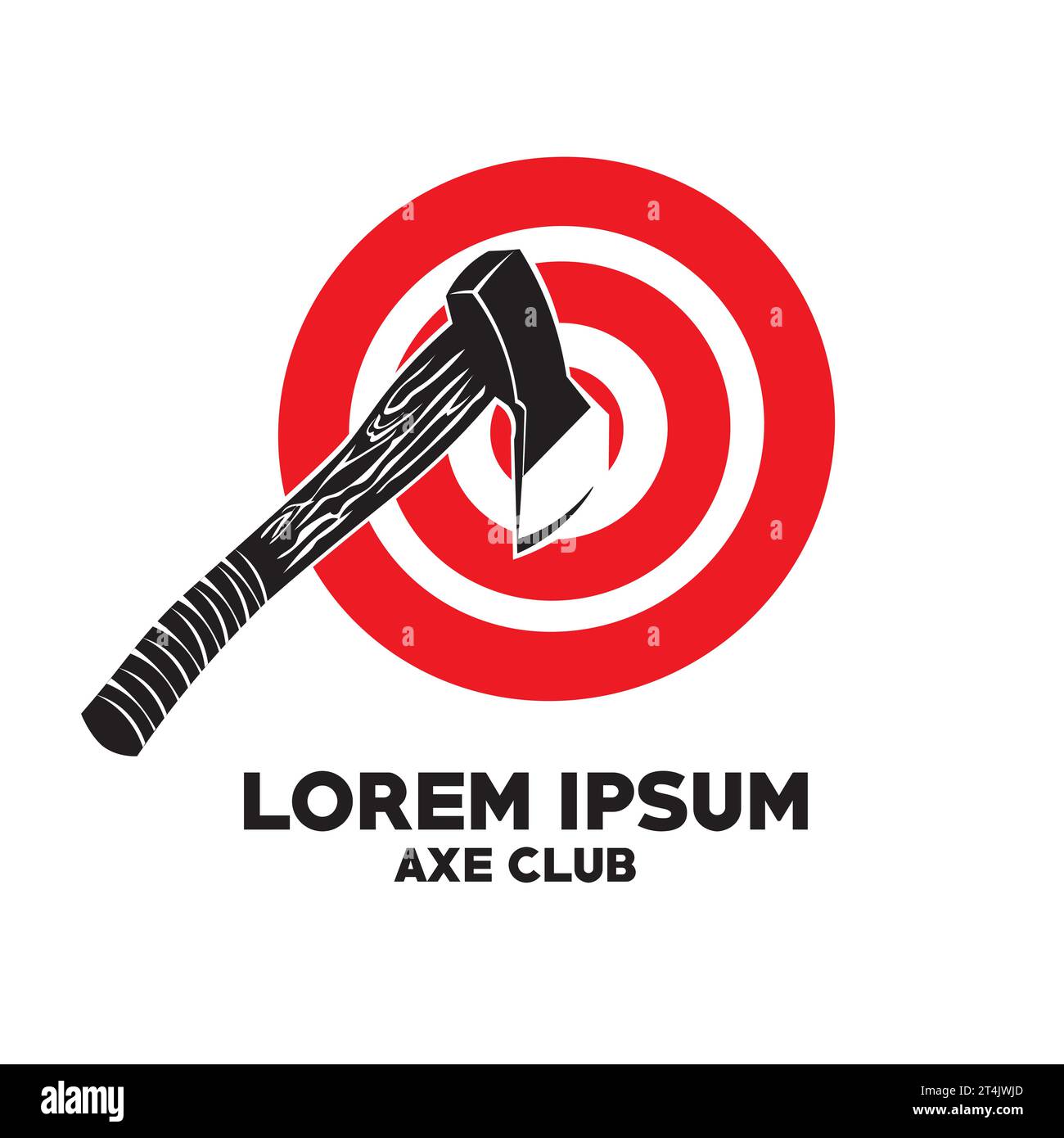 Axe throwing target Stock Vector Images - Alamy