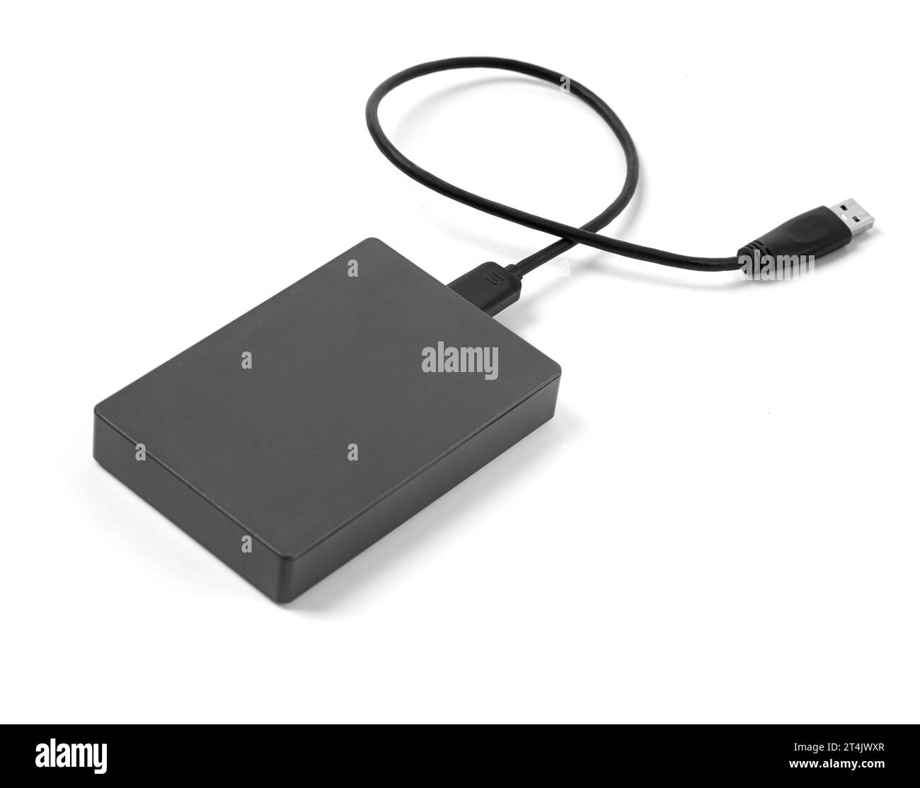 external hard drive on a white background Stock Photo - Alamy
