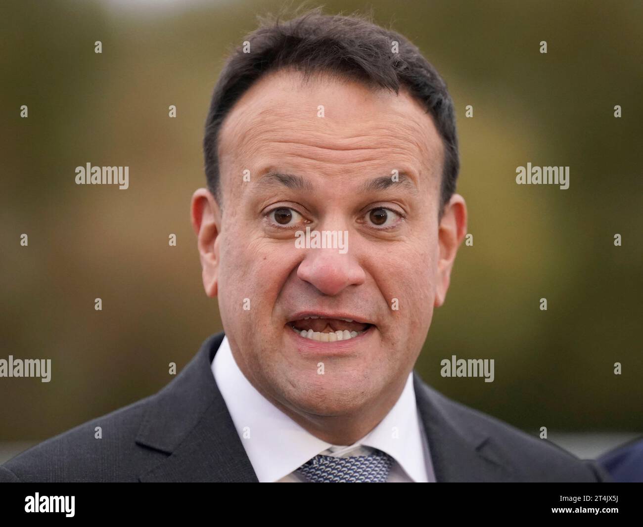 Taoiseach Leo Varadkar delivers a speech during the opening of the new ...