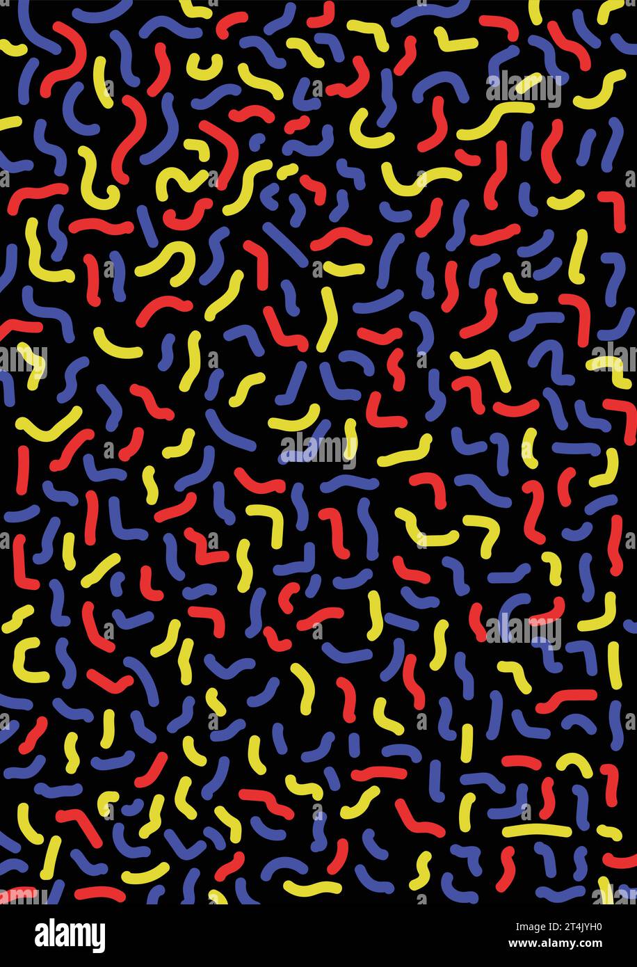 Abstract line doodle background Royalty Free Vector Image Stock Vector ...