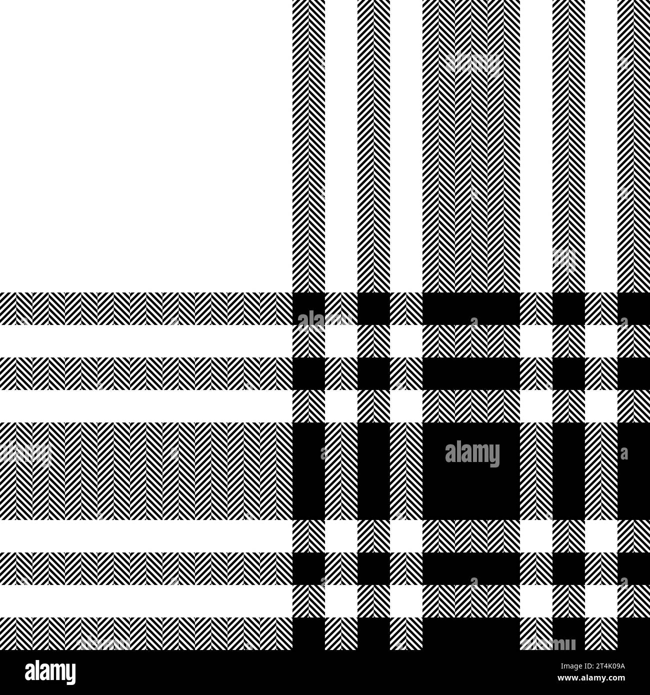 Plaid check pattern black white. Seamless fabric texture. Tartan ...