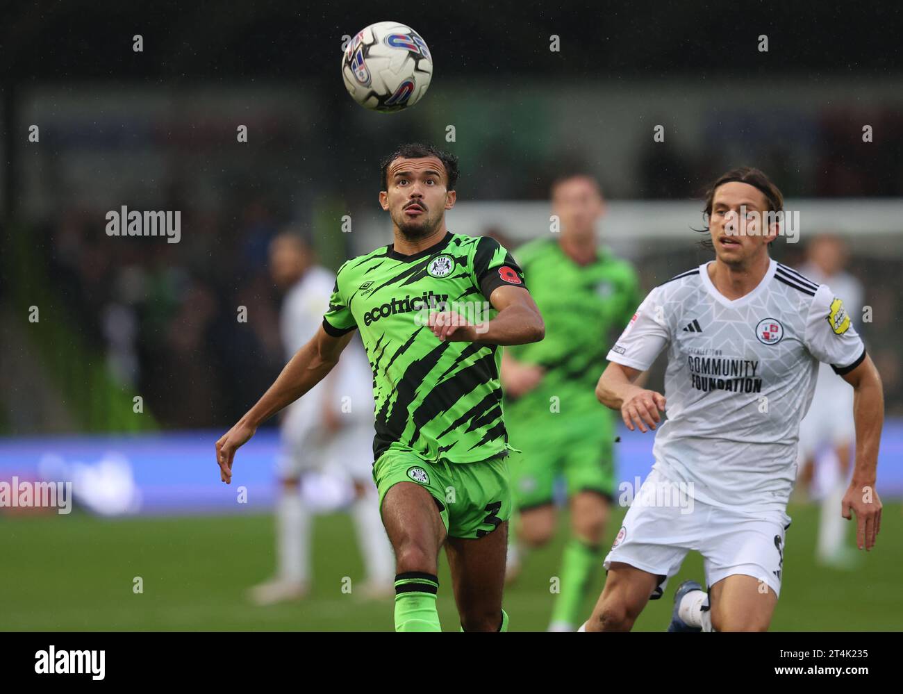 Dominic Bernard in action during the EFL League Two match between ...
