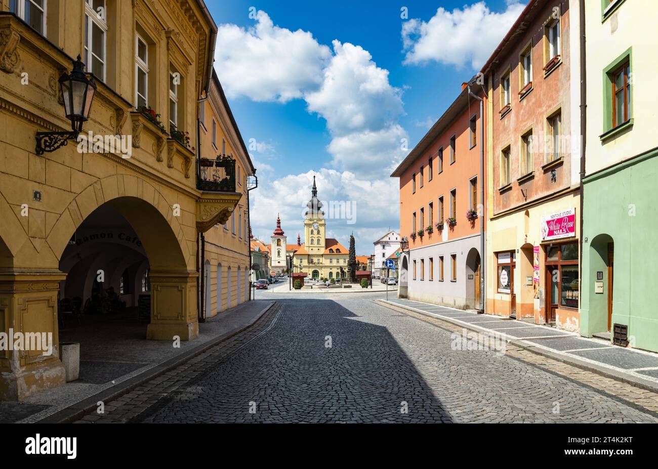 Czech town of Žatec Stock Photo - Alamy
