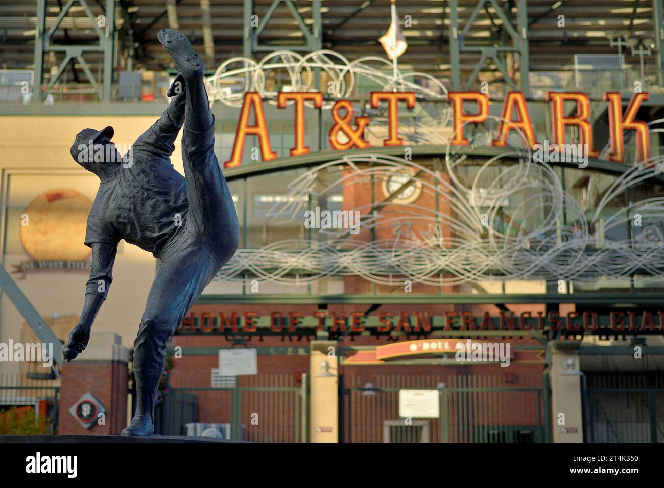 The historic AT&T Park - home of the SF 49ers, San Francisco CA Stock ...