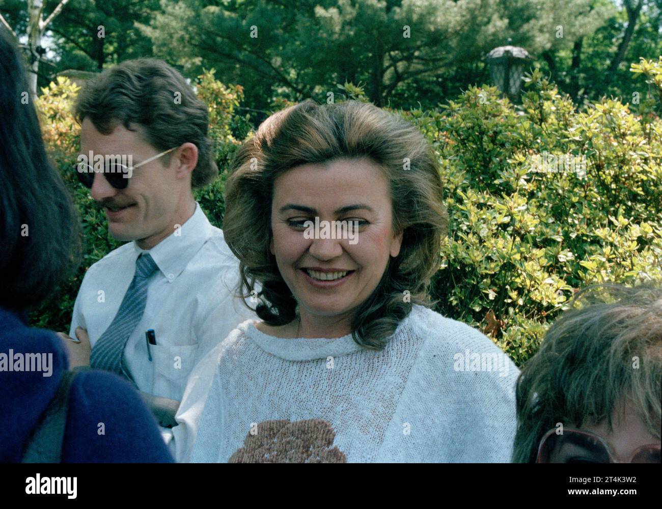 Barbara Piasecka Johnson, third wife of J. Seward Johnson, is shown ...