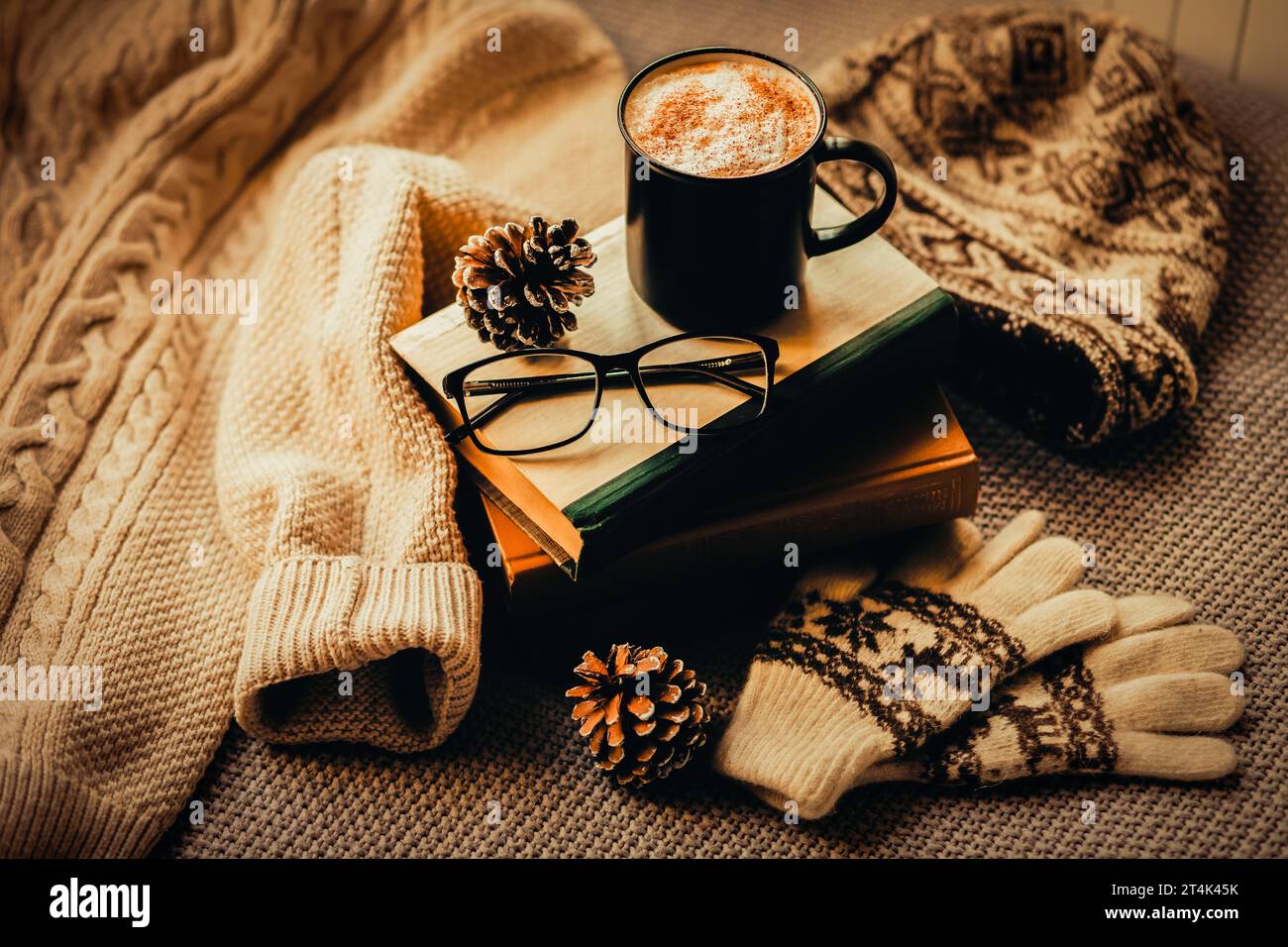 Cozy winter still life featuring hi-res stock photography and images ...