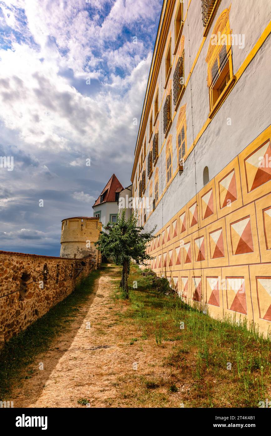 Passau, Germany - July 21, 2023: View of Veste Oberhaus castle. Inner ...