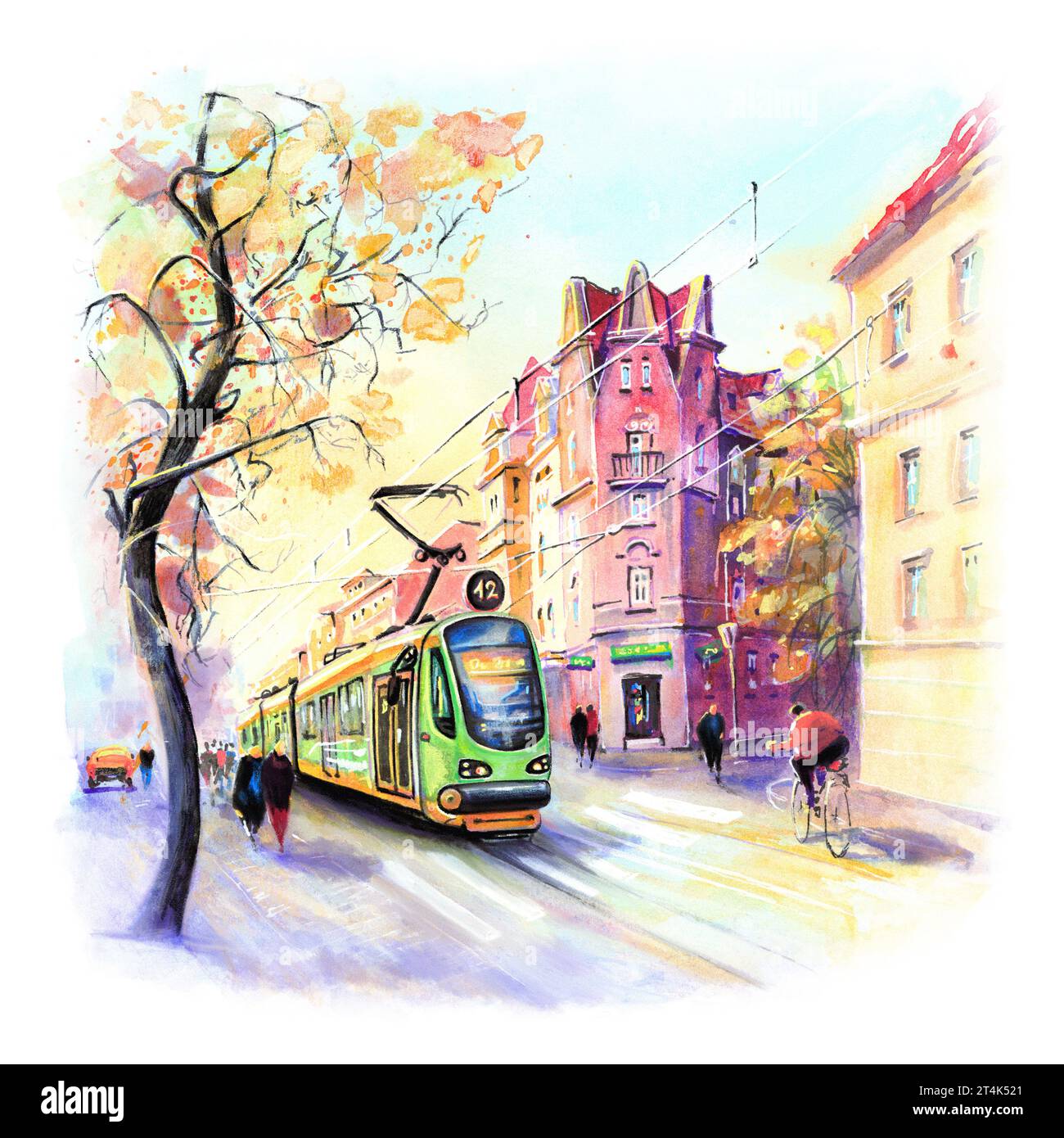 Old daylight city Cut Out Stock Images & Pictures - Alamy