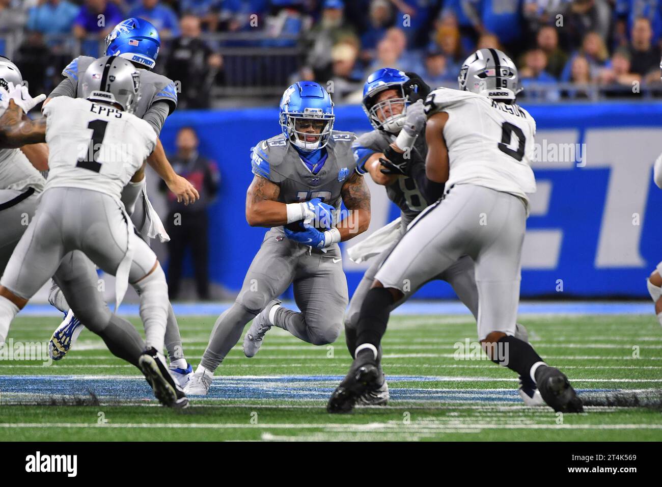 DETROIT, MI - OCTOBER 30: Detroit Lions RB (13) Craig Reynolds looks ...