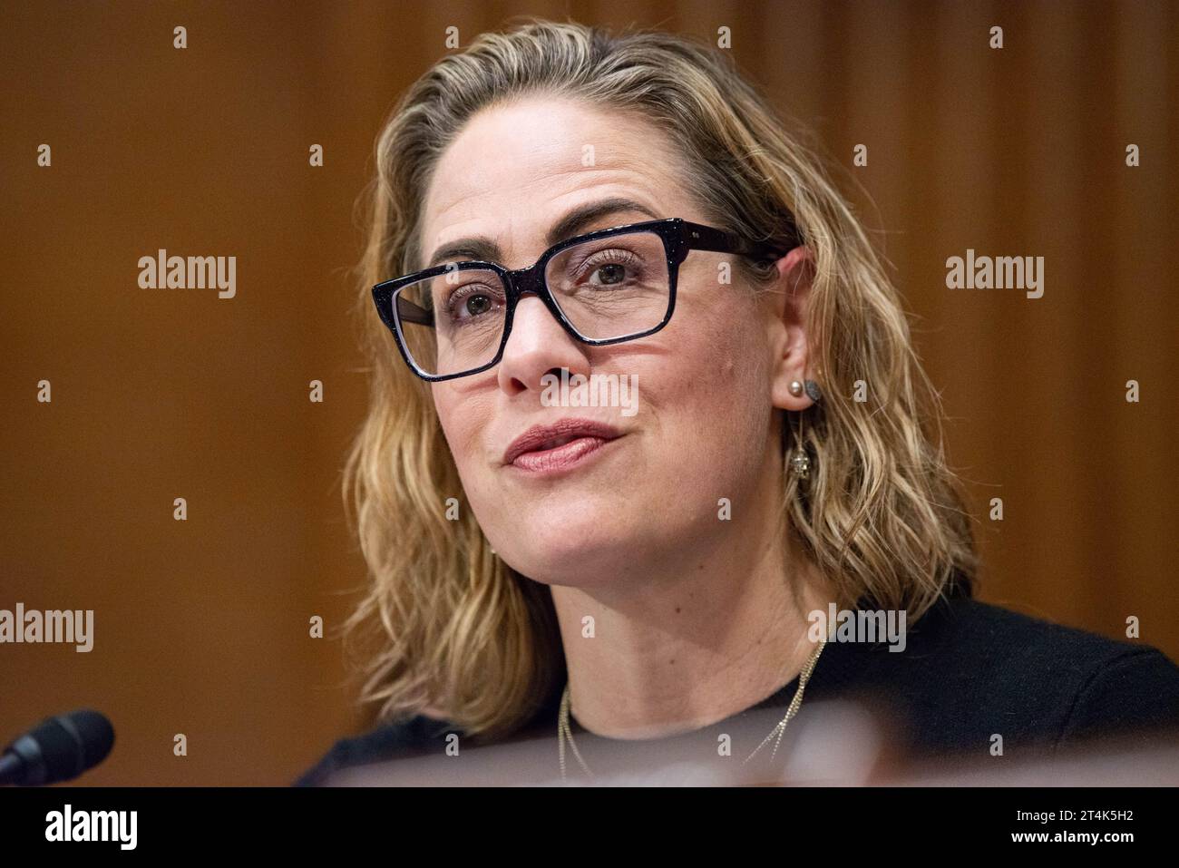 United States Senator Kyrsten Sinema (Independent of Arizona) at a ...