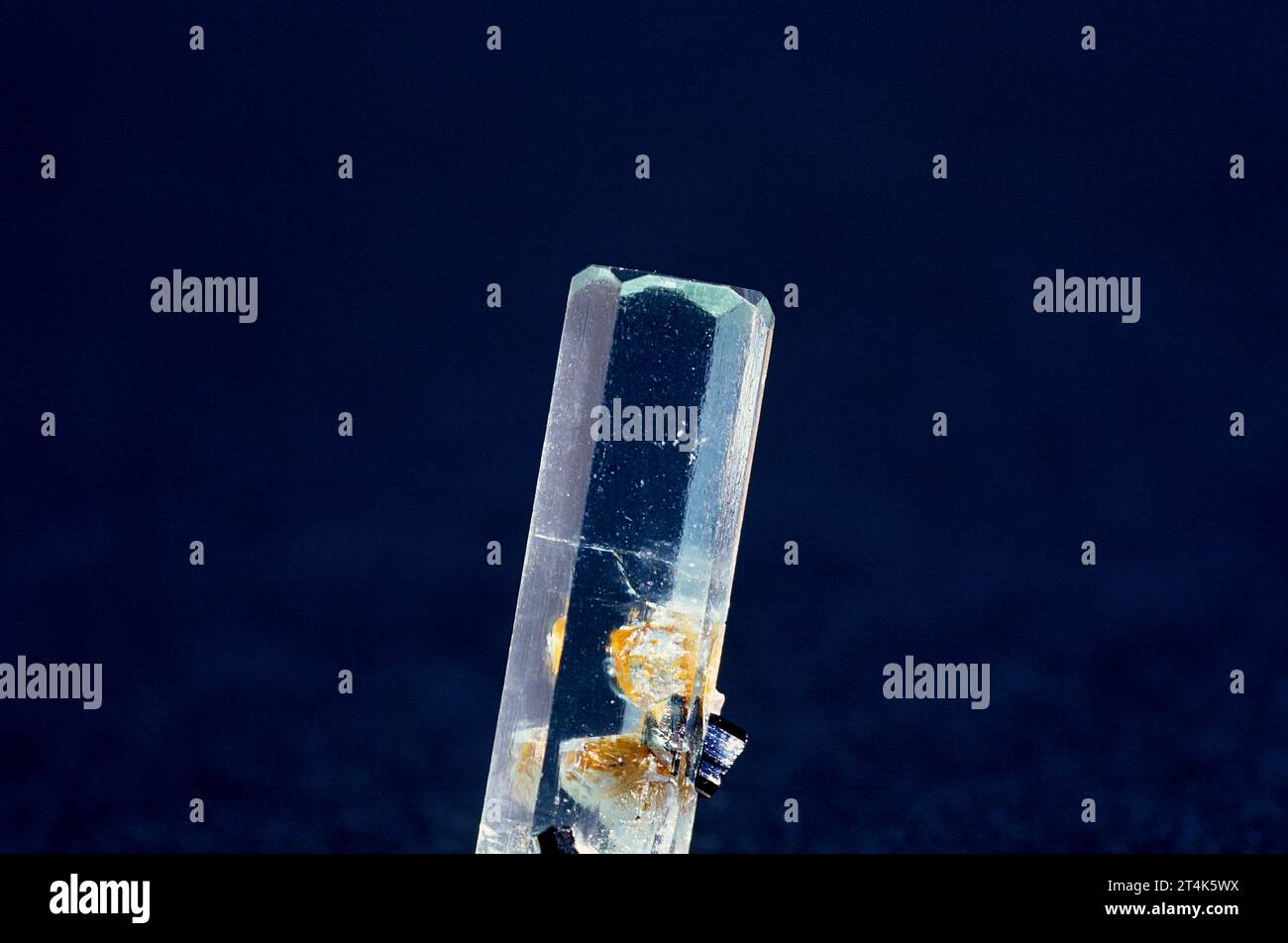 Beryl, aquamarine variety crystal. Beryl is a beryllium aluminium ...