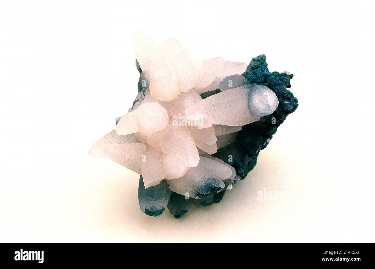 Calcite is a calcium carbonate mineral. Crystallized sample Stock Photo ...