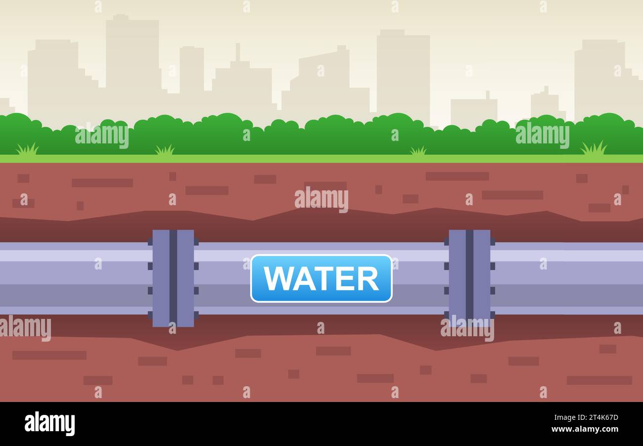 Flat pipes oil pipe Stock Vector Images - Alamy