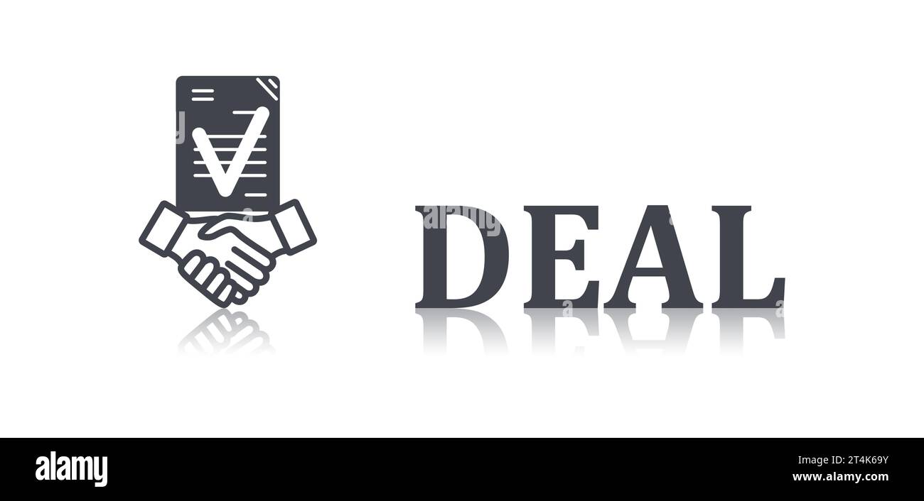 Illustration of a deal concept Stock Photo - Alamy