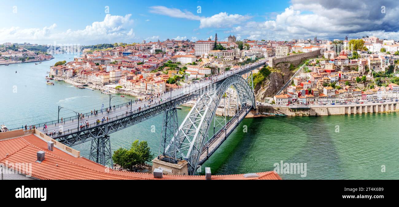 Ponte Dom Luis I, Luis I Bridge Porto, Oporto, Portugal, Europe Stock ...