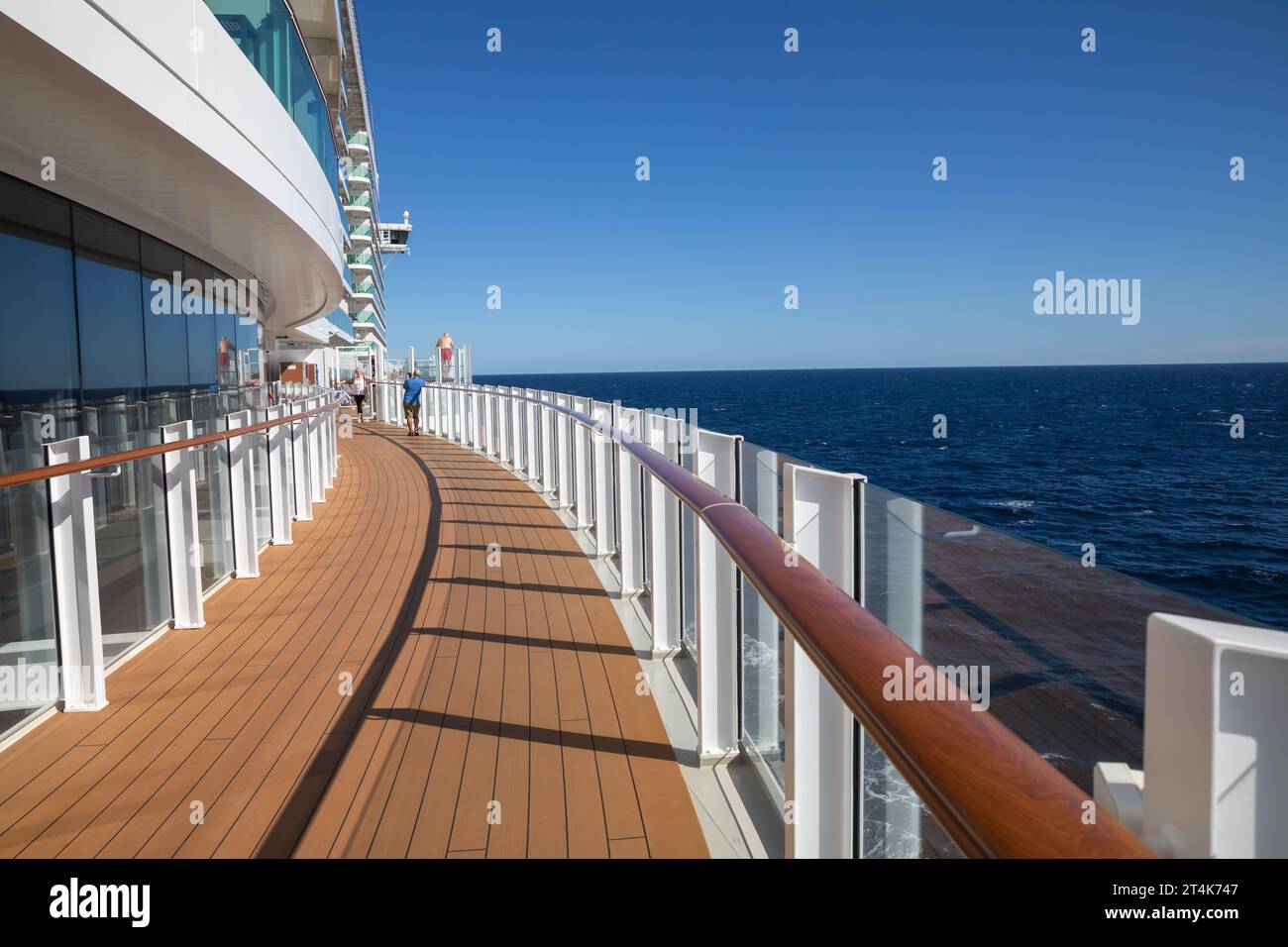 The Promenade deck onboard P&O cruise Ship Arvia during a Mediterranen ...