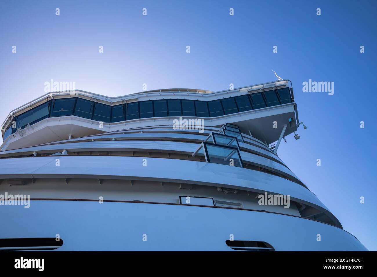 The Bridge onboard P&O cruise Ship Arvia during a Mediterranen Cruise ...