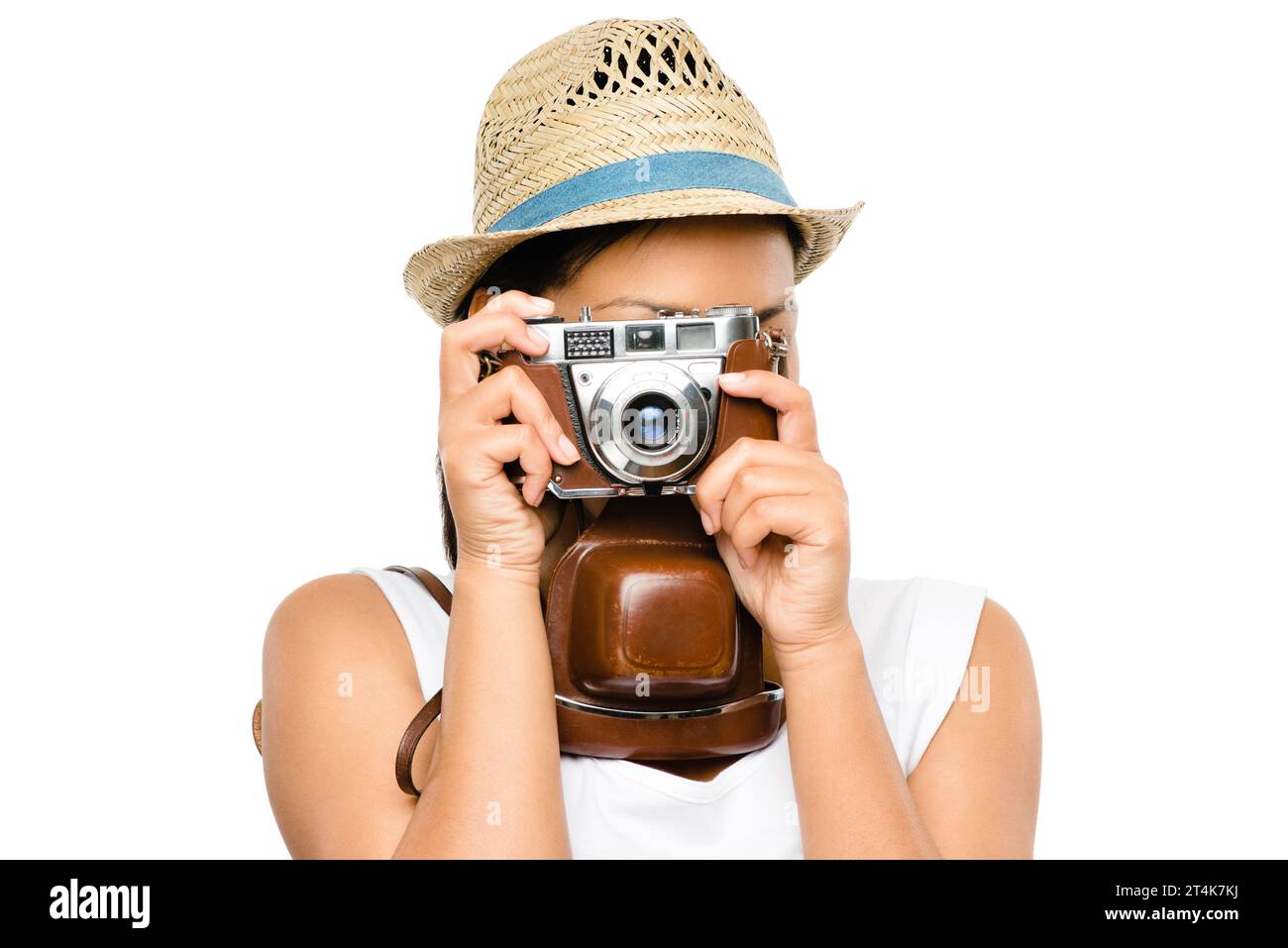 You Wont Believe Your Eyes A Young Woman Taking Photos Using Her