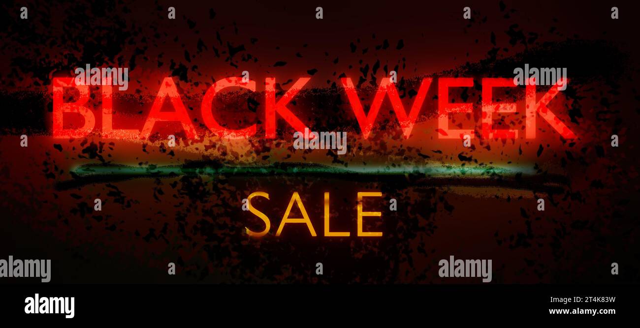 Black Friday week poster Stock Photo - Alamy