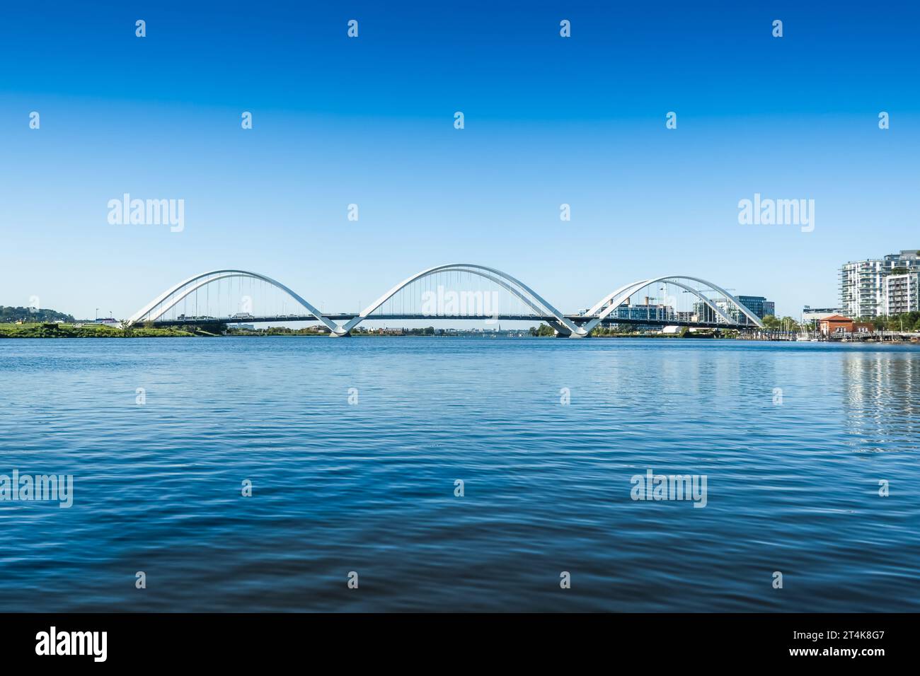 The Frederick Douglass Memorial Bridge structure located in the ...