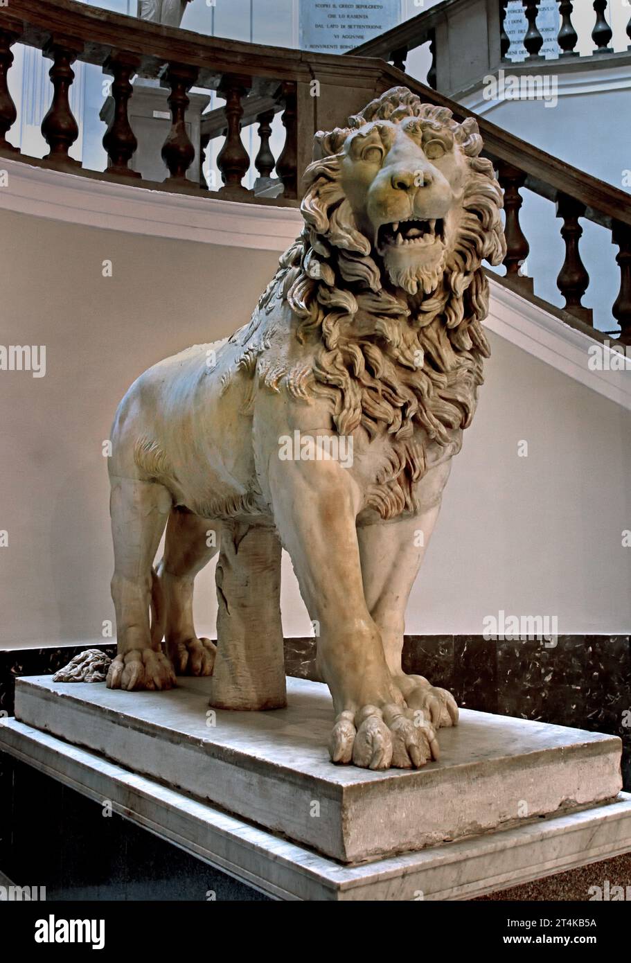 Lion, early 2nd C AD, from a funerary monument, Leone Farnese National ...