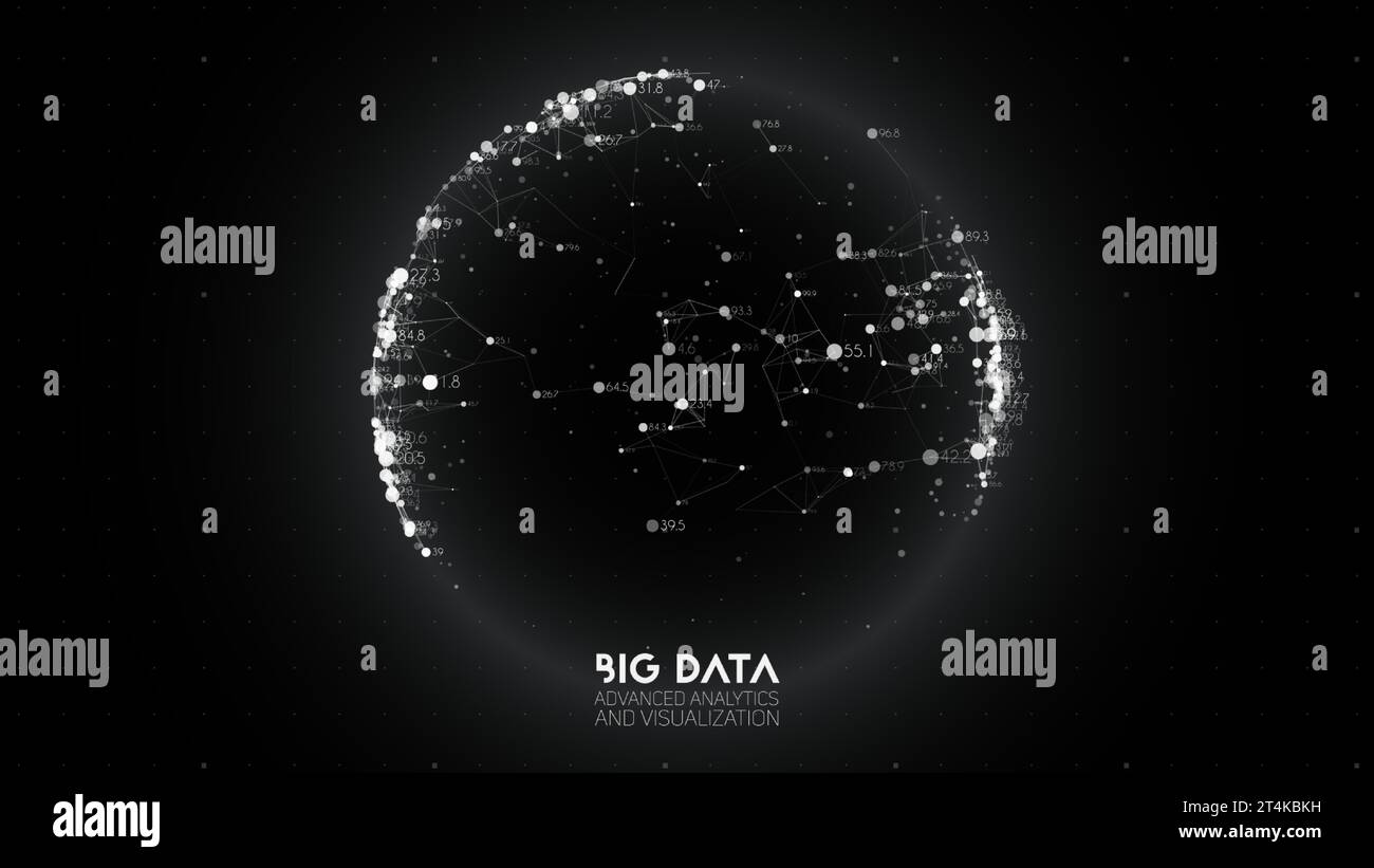 Big data visualization. Futuristic infographic. Information aesthetic design. Visual data ...