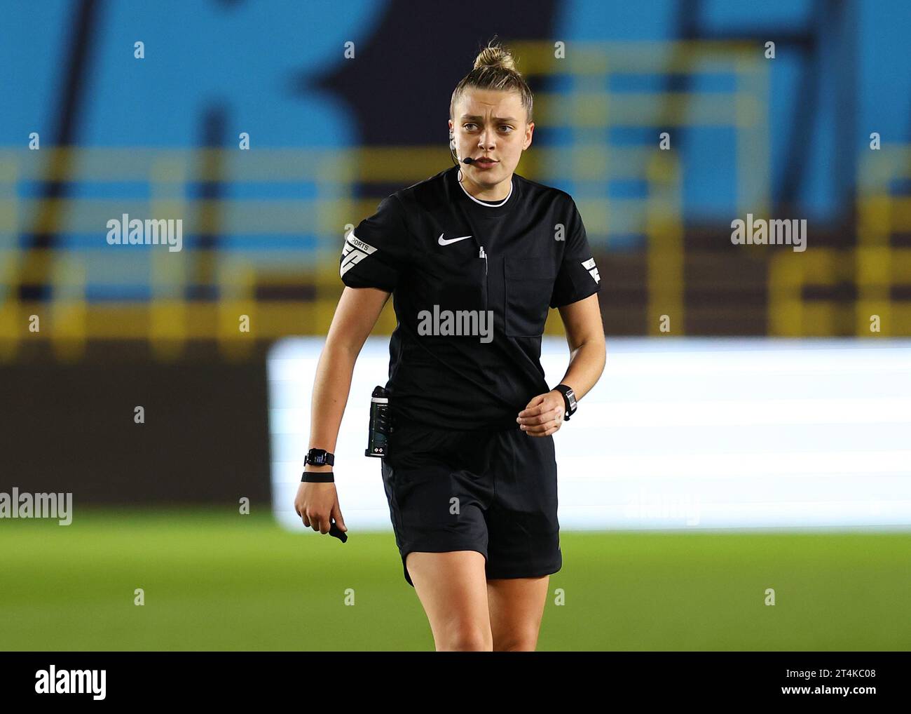 Manchester, England, 30th October 2023. Referee Phoebe Cross during the ...