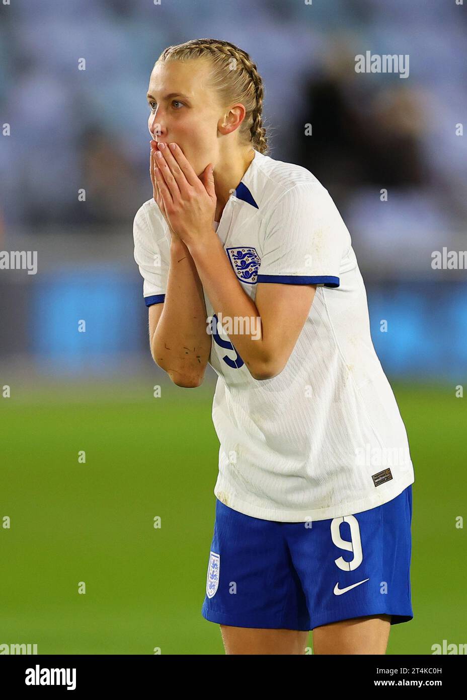 Manchester, England, 30th October 2023. Aggie Beever-Jones of England ...