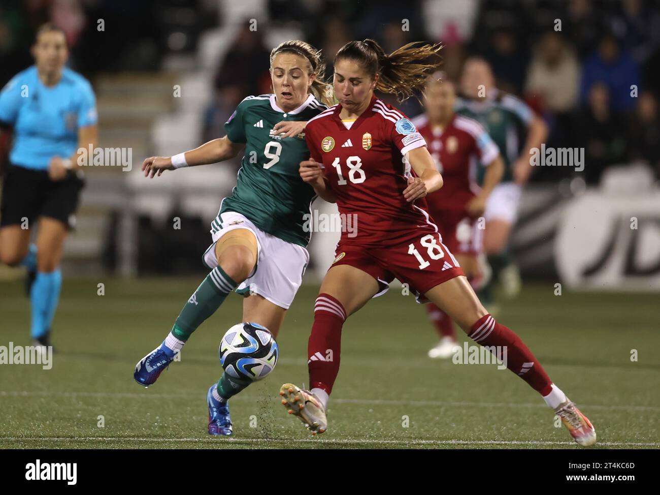 Northern Ireland's Simone Magill (left) and Hungary's Laura Kovacs ...