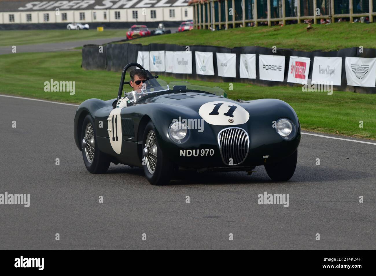 Frederic Wakeman, Jaguar C-Type, Carroll Shelby Celebration, a parade ...