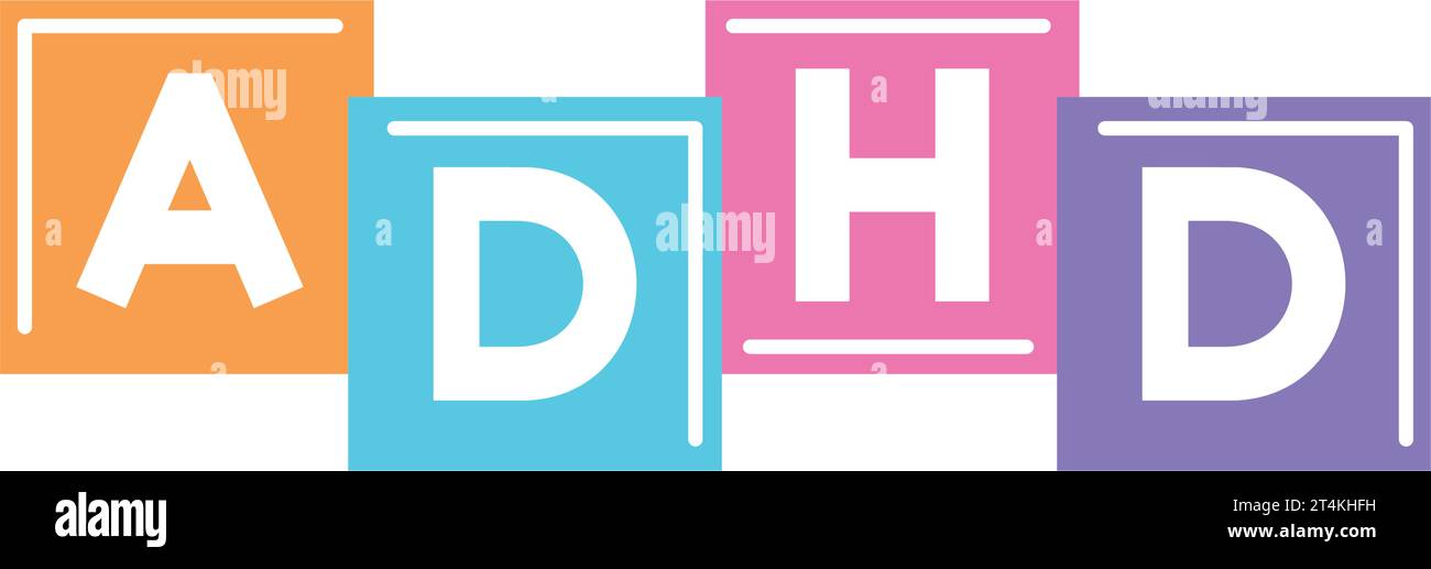 attention deficit hyperactivity disorder Stock Vector Image & Art - Alamy