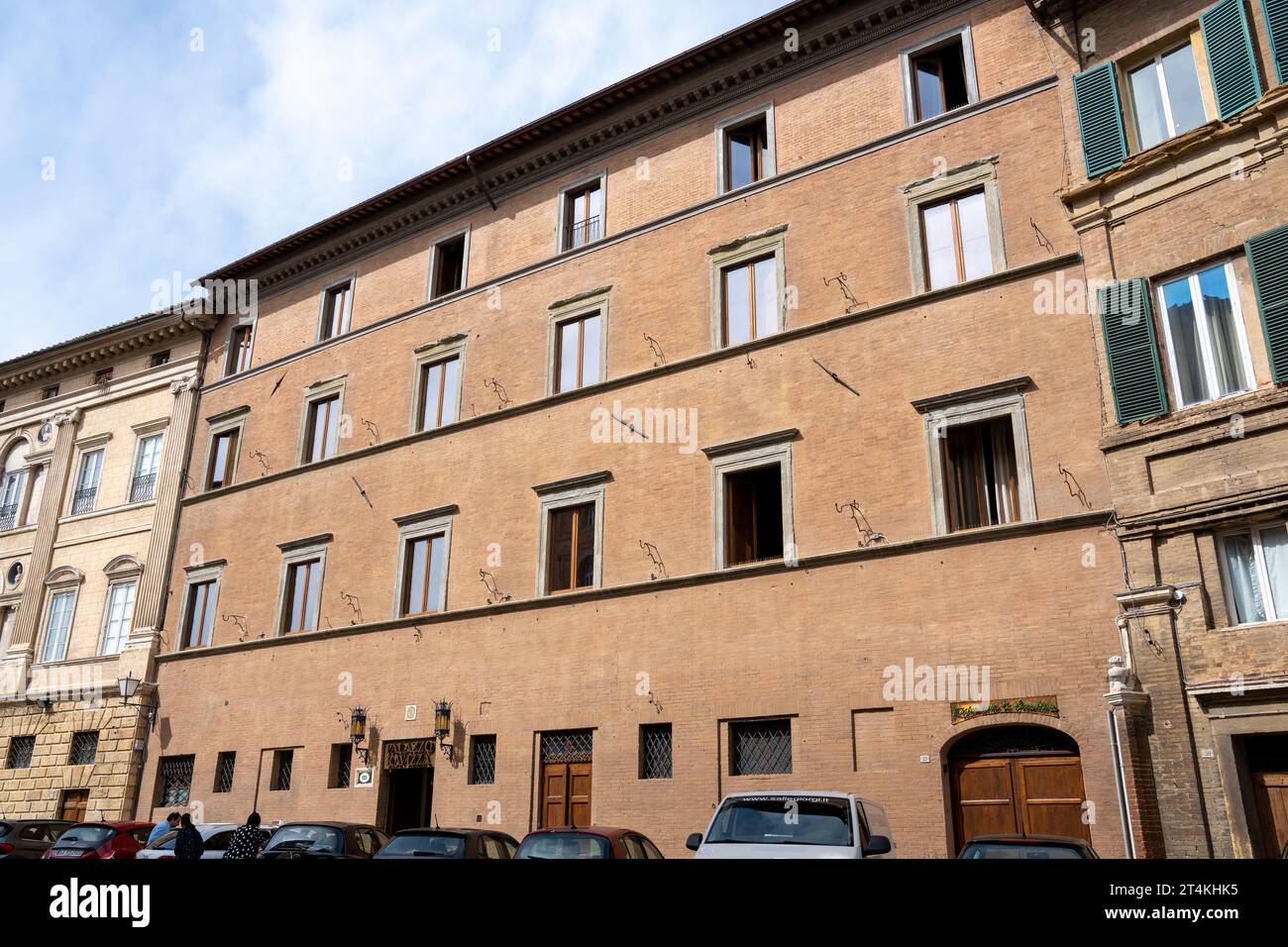 street scene from an Italian town in summer Stock Photo - Alamy