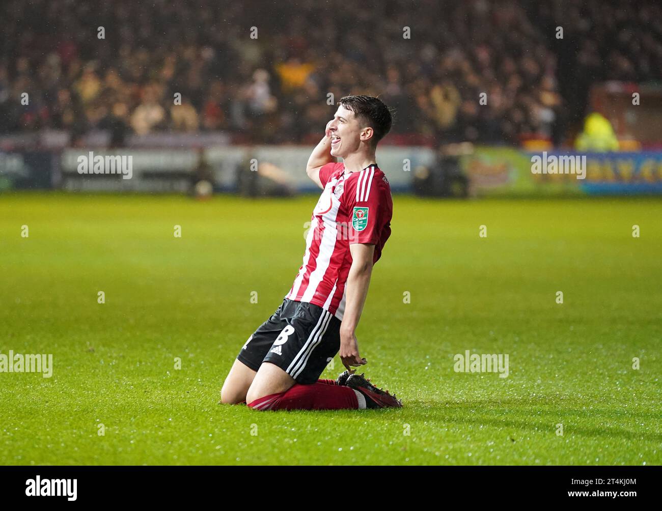 Exeter City's Ryan Trevitt celebrates scoring their side's first goal ...
