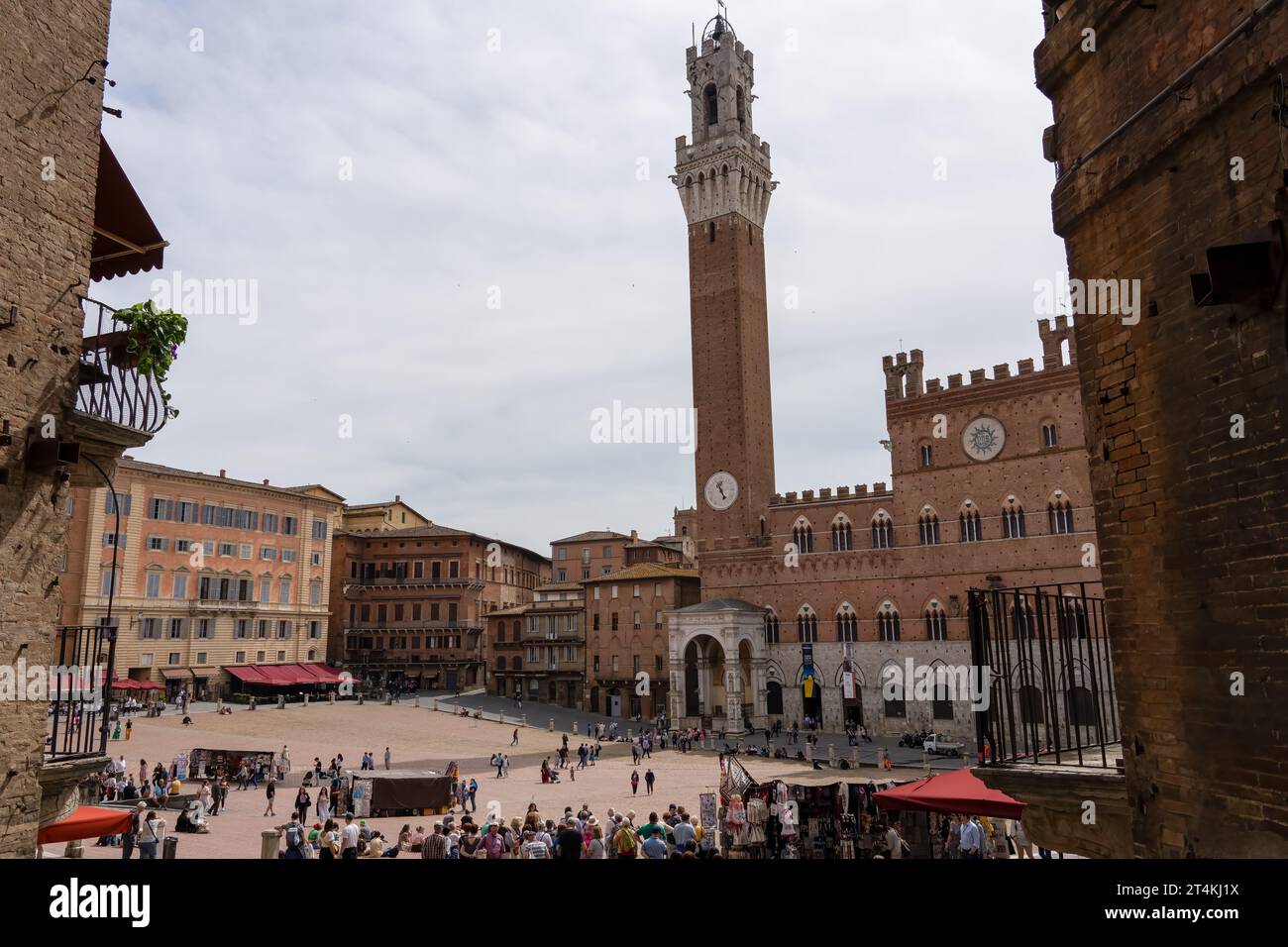 street scene from an Italian town in summer Stock Photo - Alamy