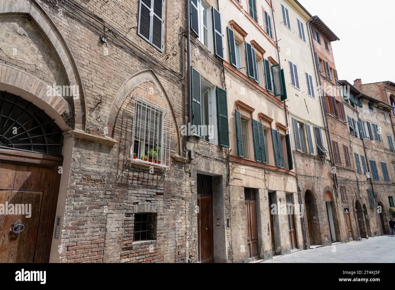 street scene from an Italian town in summer Stock Photo - Alamy