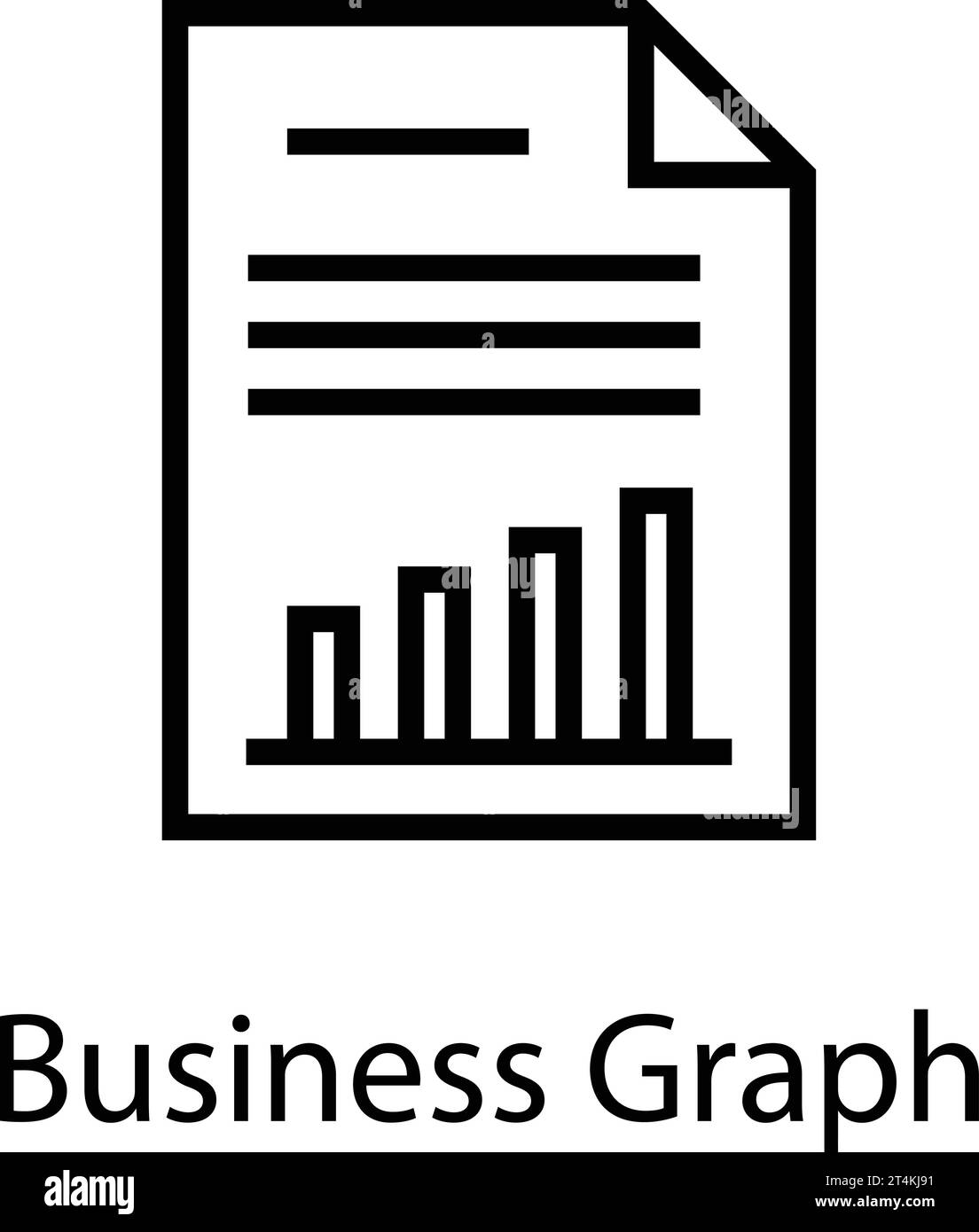 Graph chart line icon page report bars Royalty Free Vector Stock Vector ...