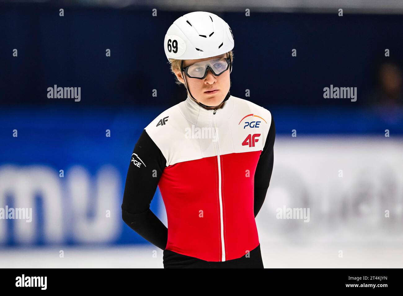 MONTREAL, QC - OCTOBER 29: Look on Neithan Thomas (POL) at ISU World ...